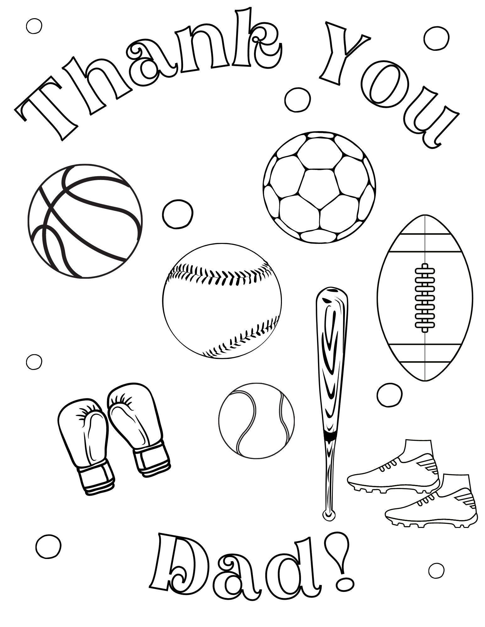 Father's Day Coloring Page, Father's Day Printables, Father's Day ...
