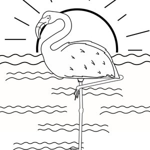 Flamingo Coloring Pages, Flamingo PDF, Flamingo Printables, Flamingo ...