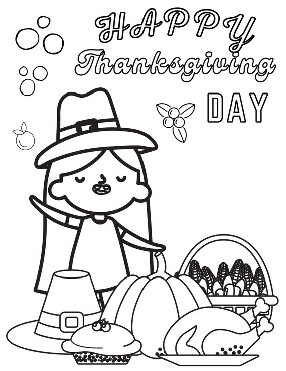 Feliz Dia De Accion De Gracias Para Colorear Dibujos De Acción De