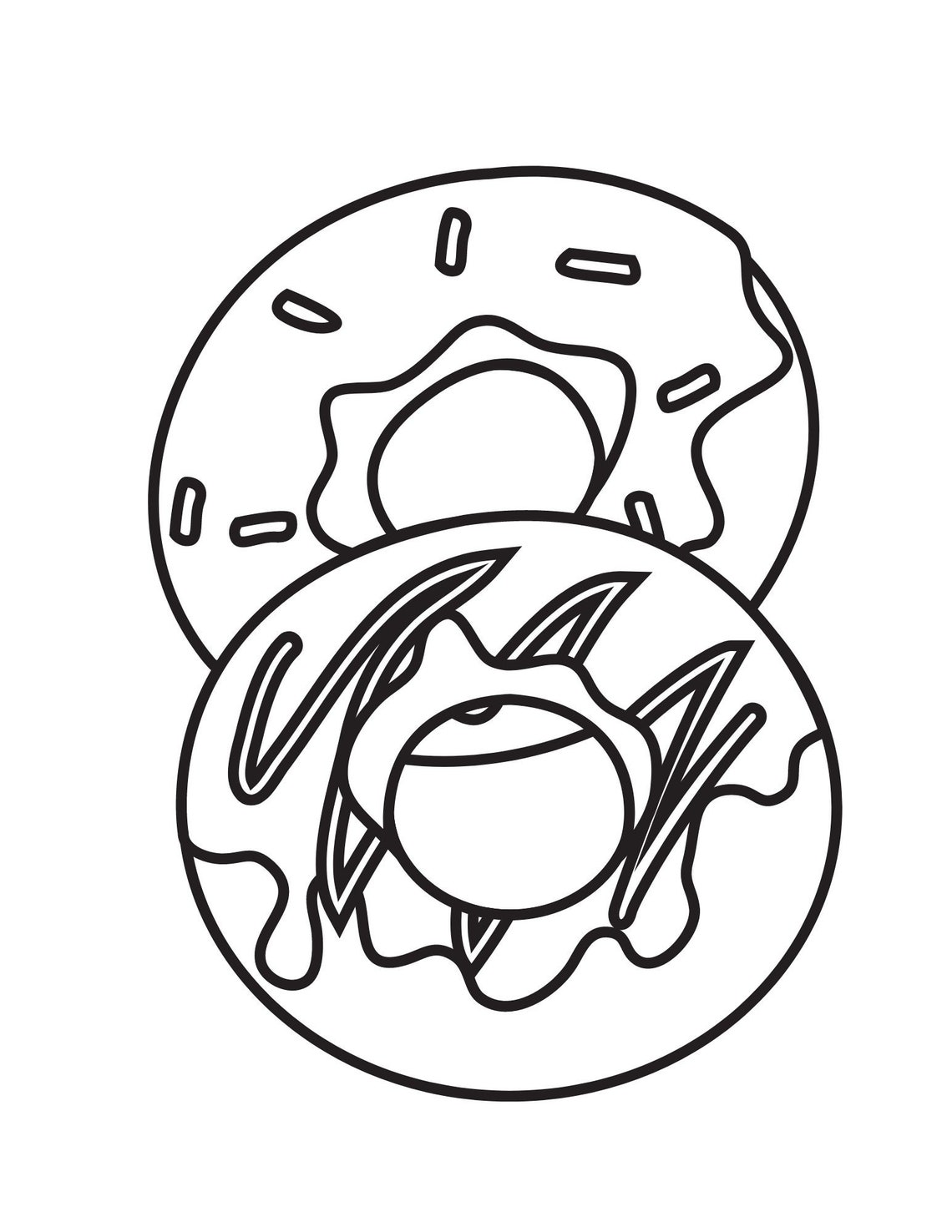 Sweets Coloring Pages for Kids Sweets Printable Coloring - Etsy