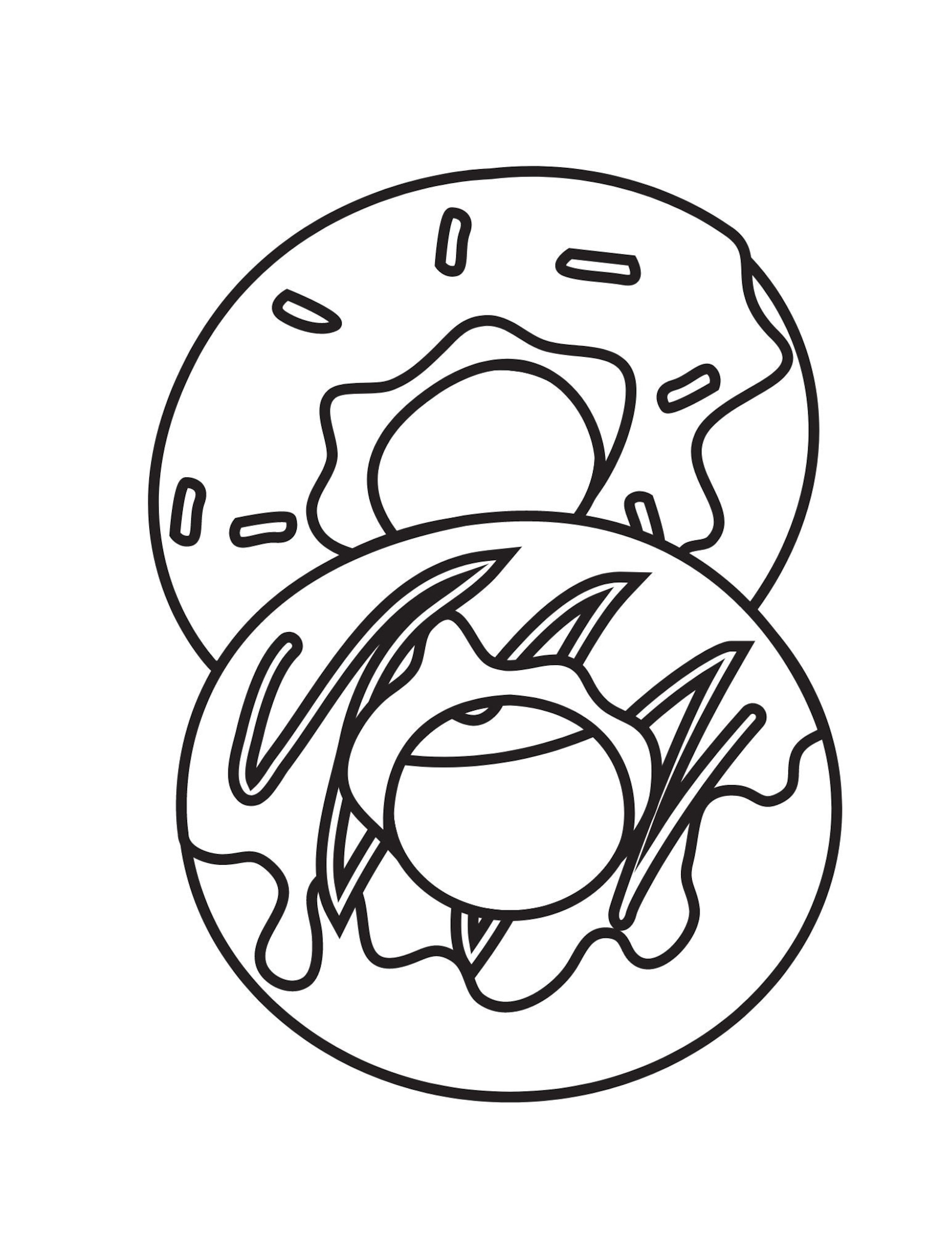 Sweets Coloring Pages for Kids Sweets Printable Coloring - Etsy