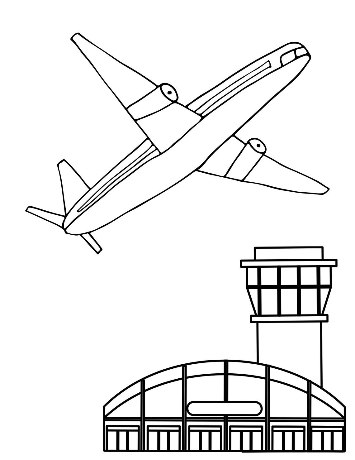 Airplane Coloring Pages, Airplane PDF, Airplane Printables, Airplane ...