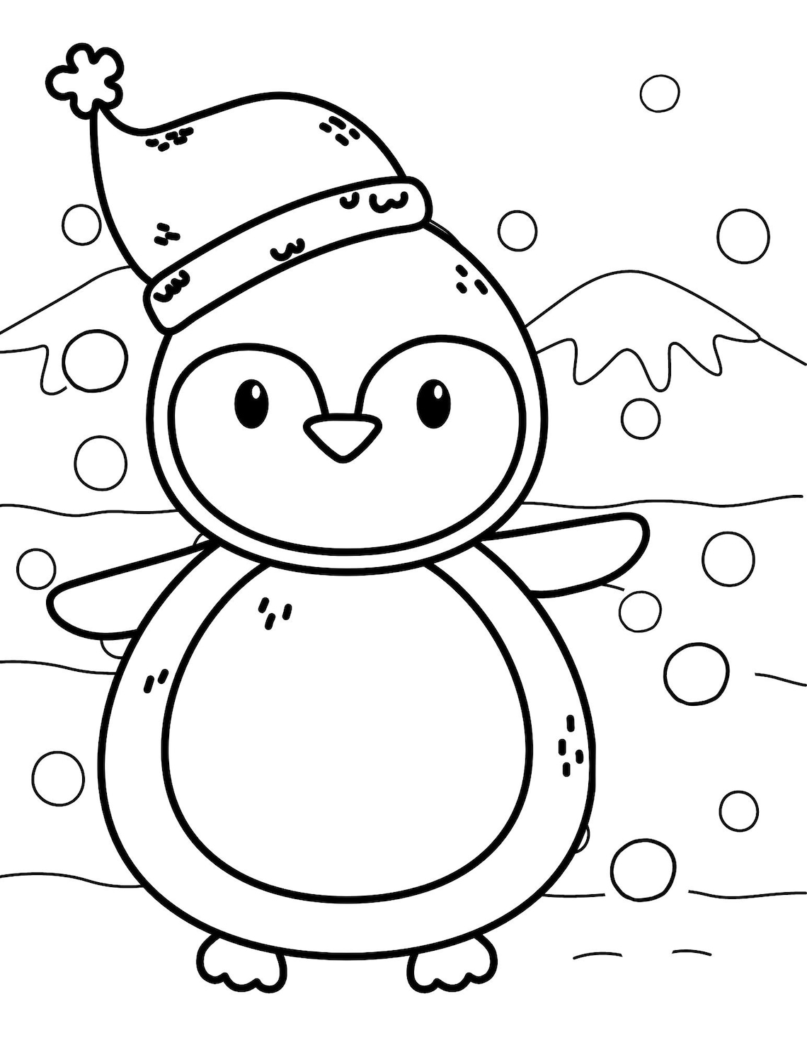 Penguin Coloring Pages, Penguin PDF, Penguin Printables, Penguin ...