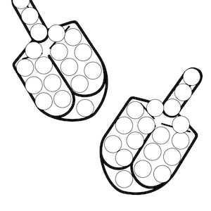 Hanukkah Dot Marker Coloring Pages, Hanukkah Do a Dot, Jewish Coloring ...