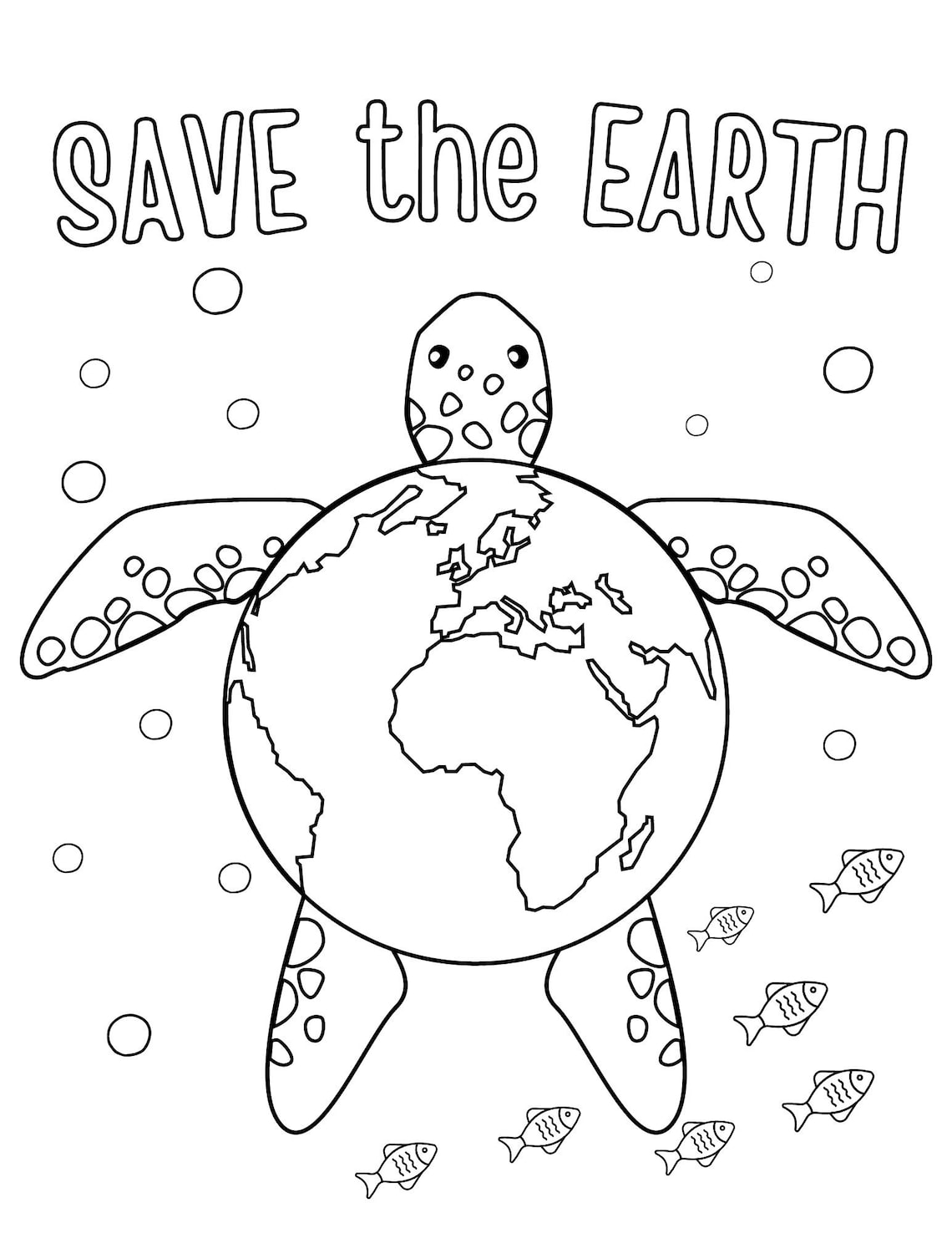 Coloring Sheets Earth Day Printables