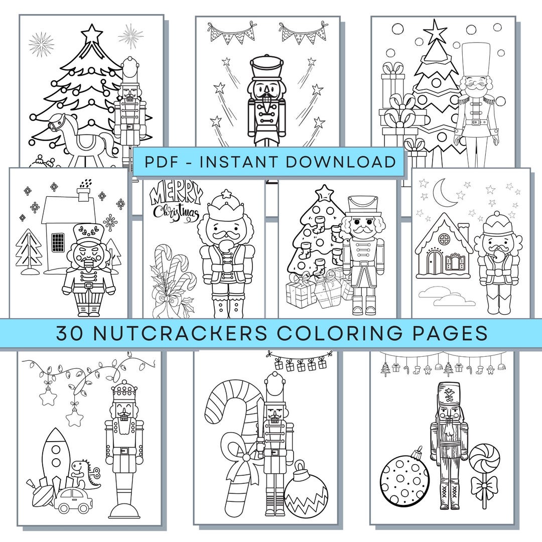 Nutcracker Coloring Pages, Nutcracker Pintables, Christmas Coloring ...