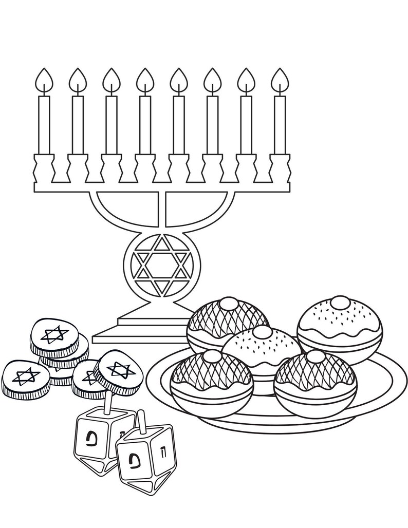 Hanukkah Activity Pages, Hanukkah Worksheets, Hanukkah Kindergarten ...