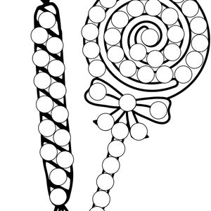 Dot Marker Candy Coloring Pages, Do a Dot Candy Coloring, Printable ...