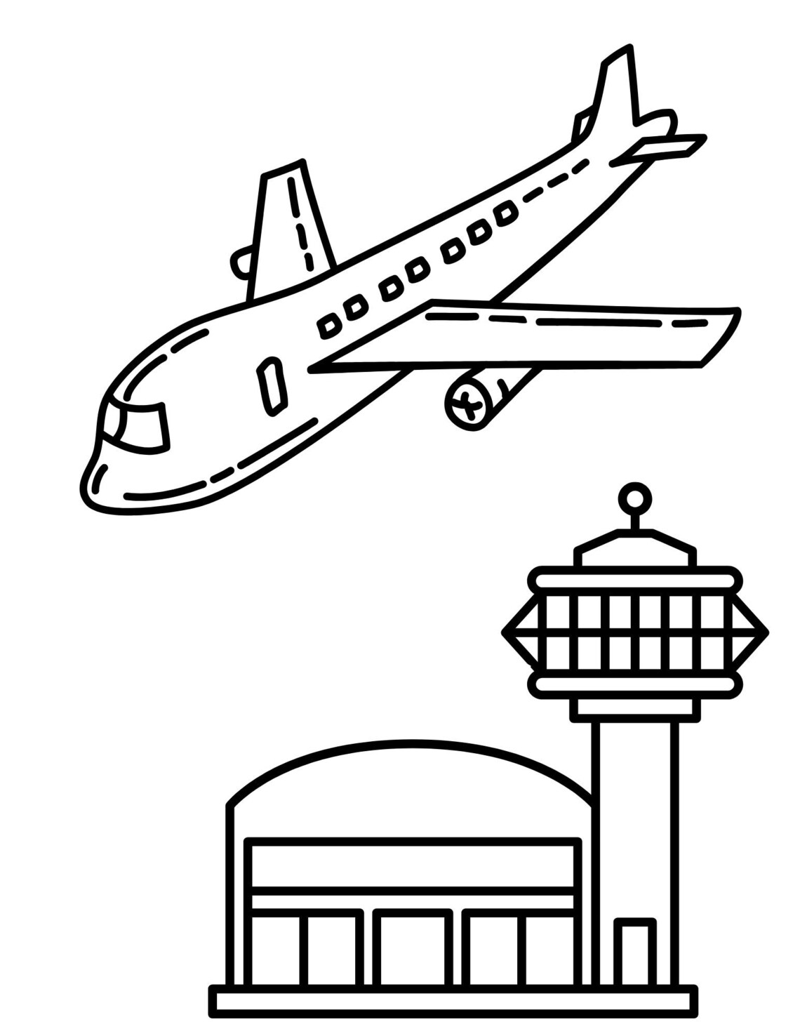 Airplane Coloring Pages, Airplane PDF, Airplane Printables, Airplane ...