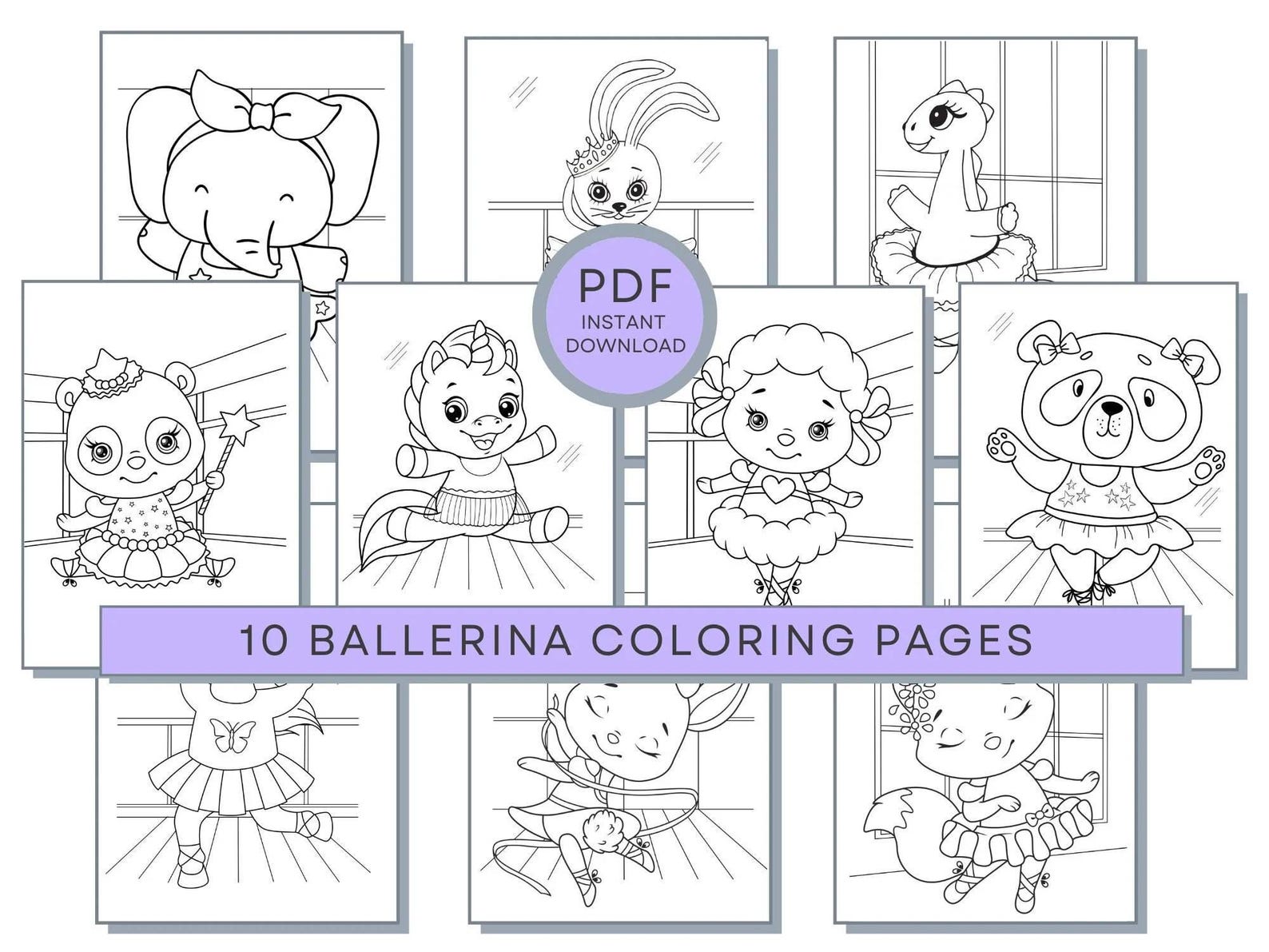 Girls Coloring Pages, Bundle of 50, Girls Printables, Girls Coloring ...