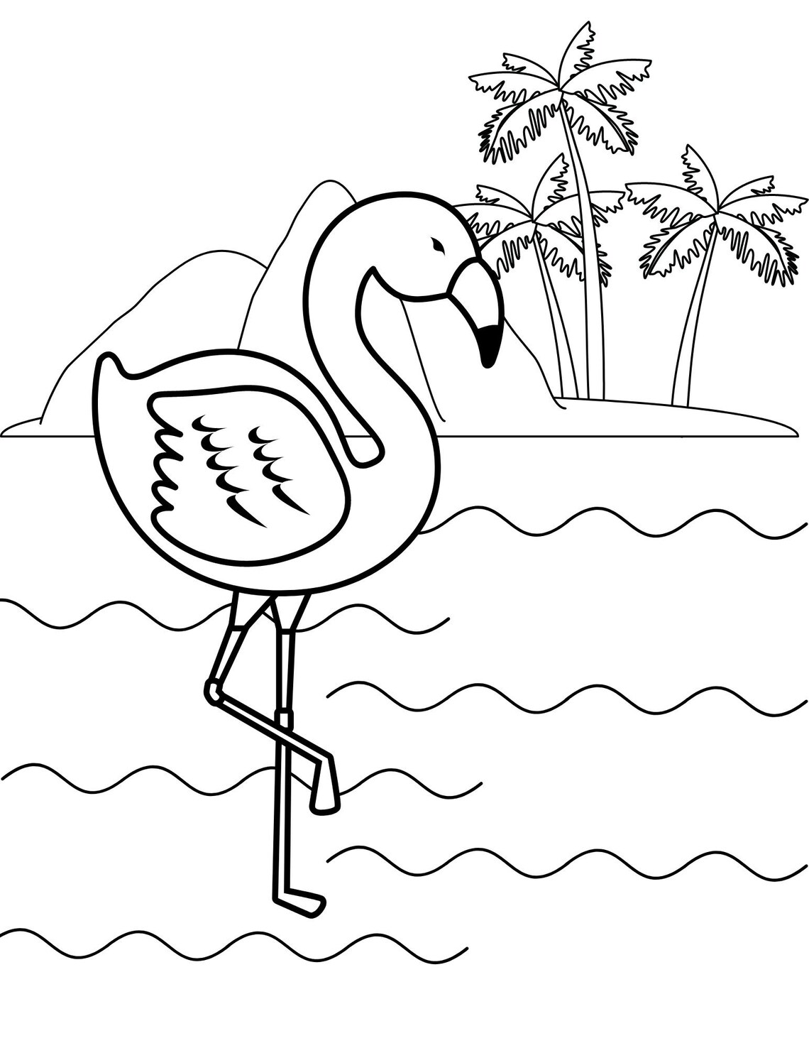 Flamingo Coloring Pages, Flamingo PDF, Flamingo Printables, Flamingo ...