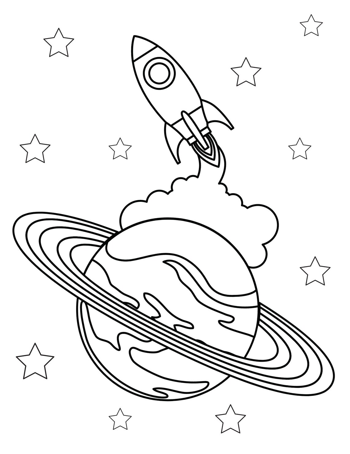 Space Coloring Pages, Space PDF, Space Printables, Space Coloring Pages ...