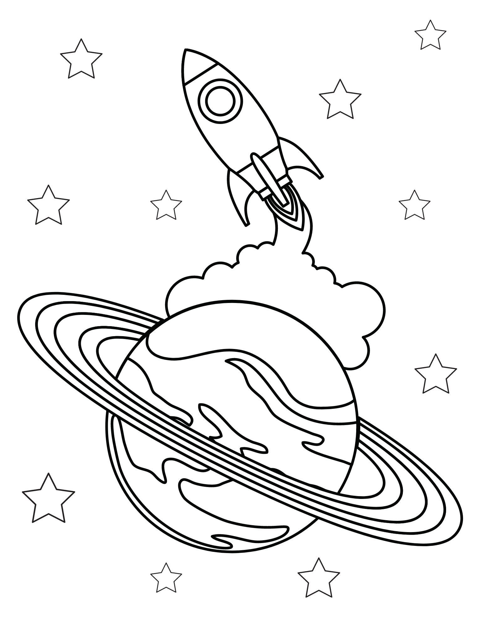Space Coloring Pages, Space PDF, Space Printables, Space Coloring Pages ...