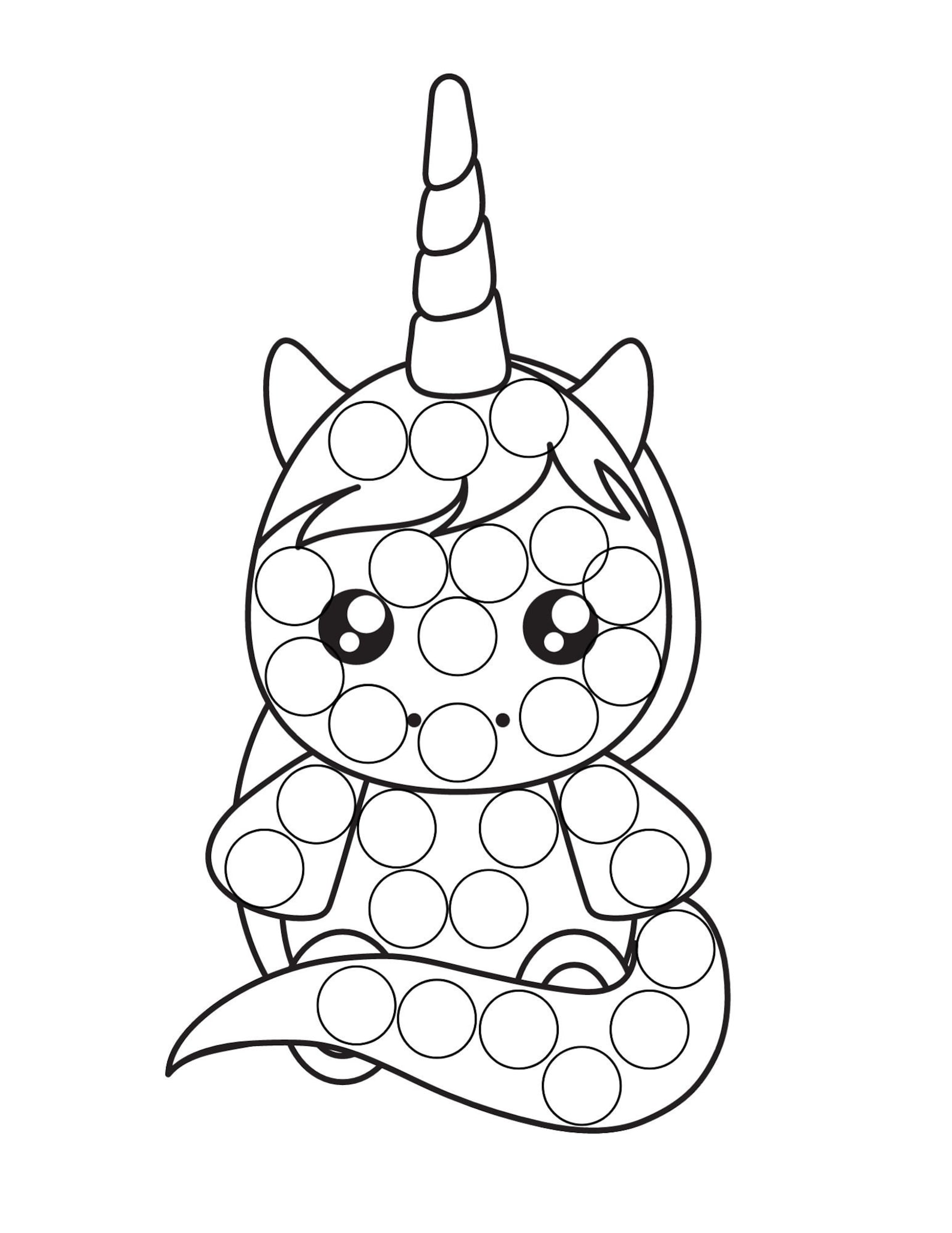 Animals Dot Marker Coloring Pages, Animals Dot Marker Printables ...