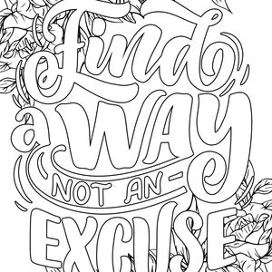 Inspirational Quotes Coloring Pages, Inspirational Quotes PDF ...