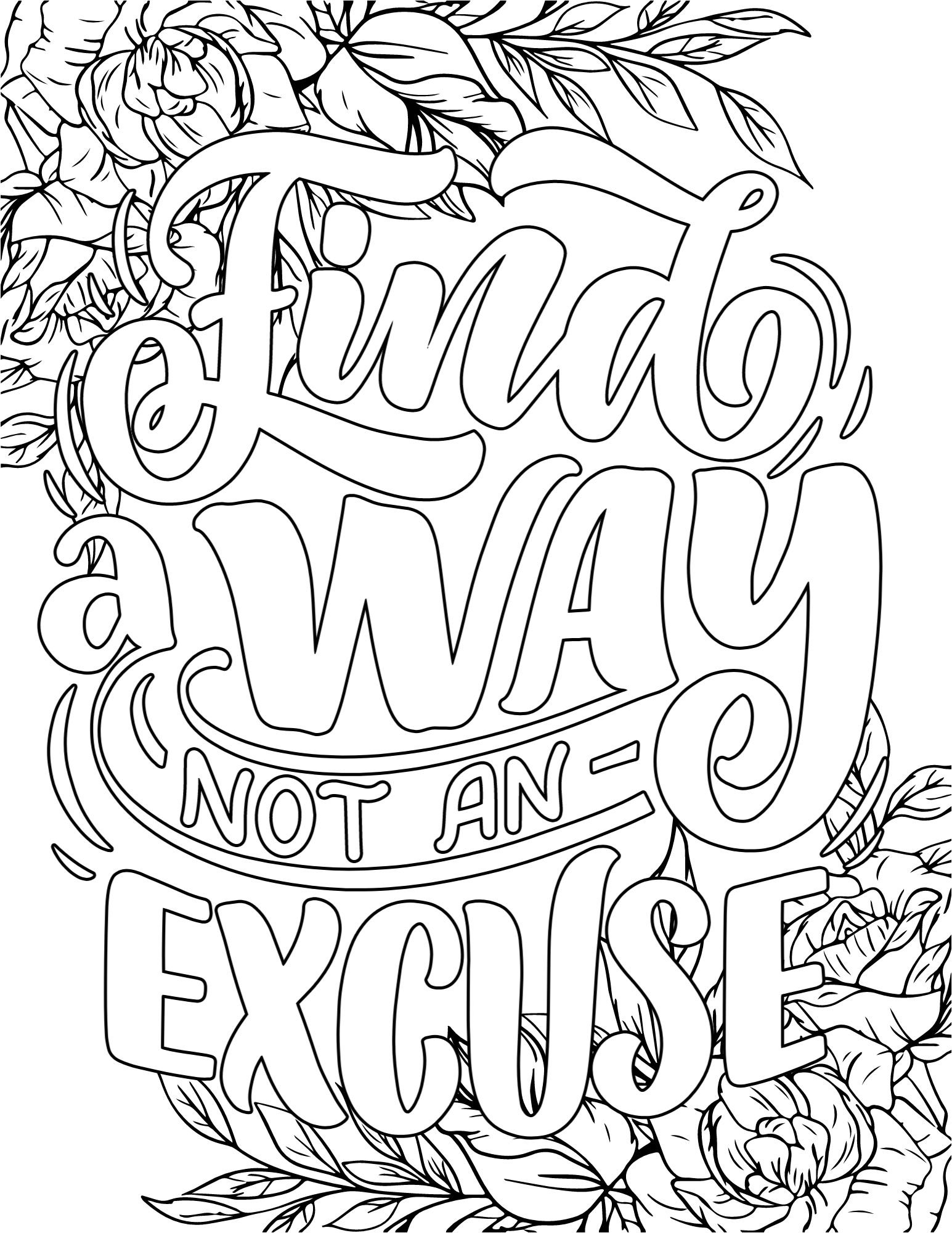 Inspirational Quotes Coloring Pages, Inspirational Quotes PDF ...