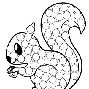 Fall Dot Marker Coloring Pages, Fall Printable, Fall Dot Coloring, Fall ...