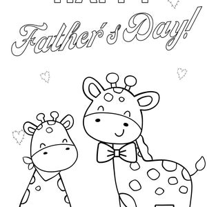Father's Day Coloring Page, Father's Day Printables, Father's Day ...