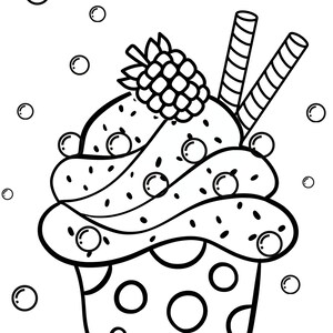 Cupcakes Coloring Pages, Sweets Printables, Cupcake Coloring, Sweets ...