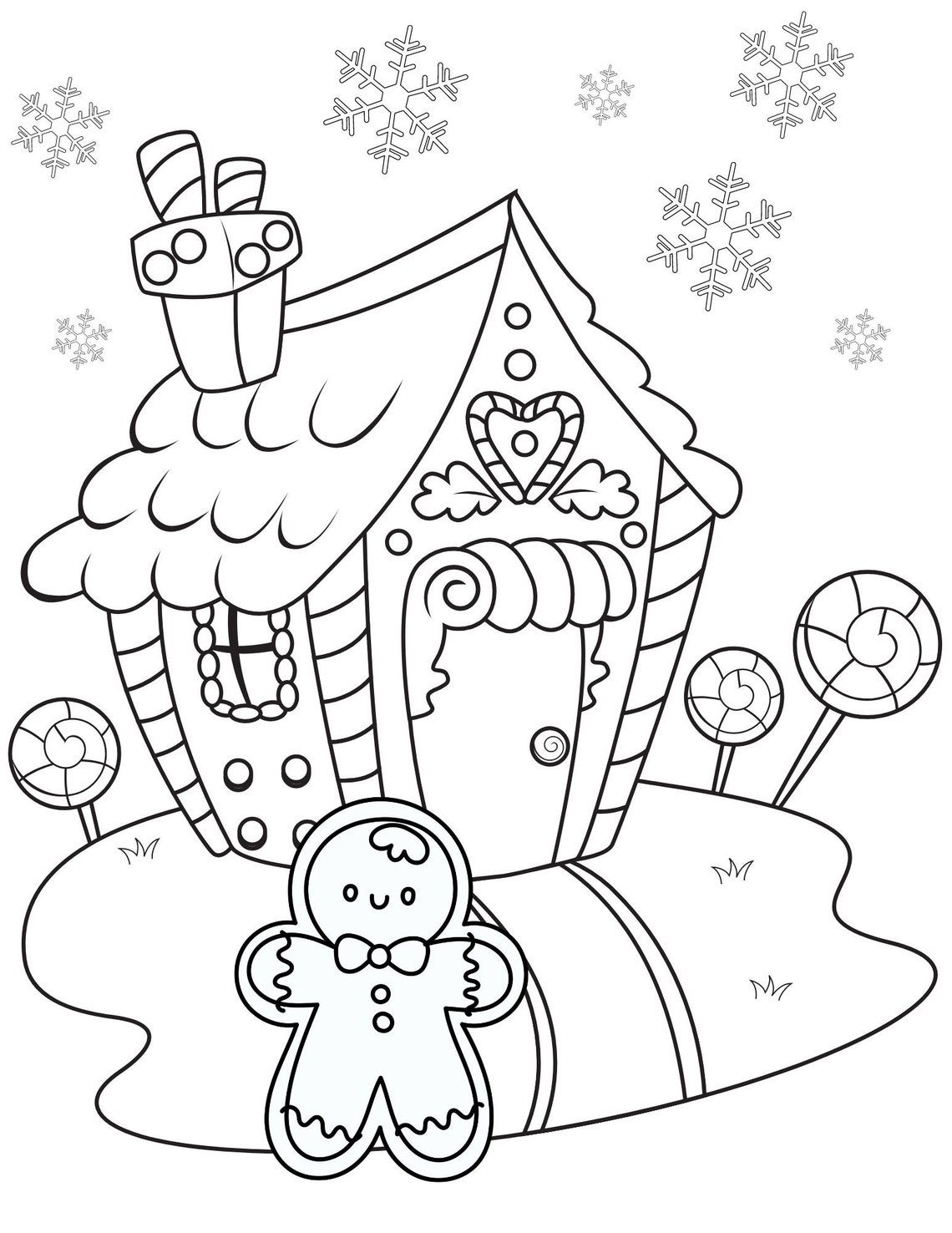 10 Christmas Coloring Pages: PDF Coloring Christmas Printables, Winter ...