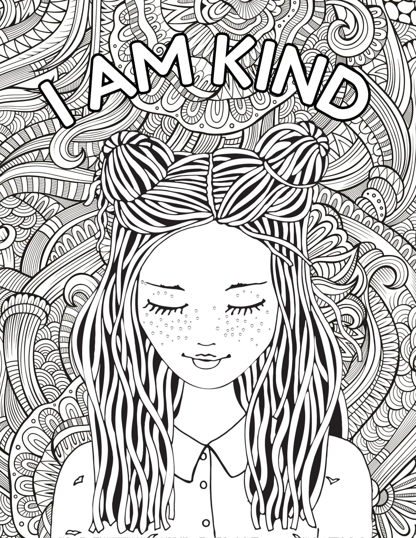 Teens Self Care Coloring Pages, Teens Inspirational Quotes Coloring ...