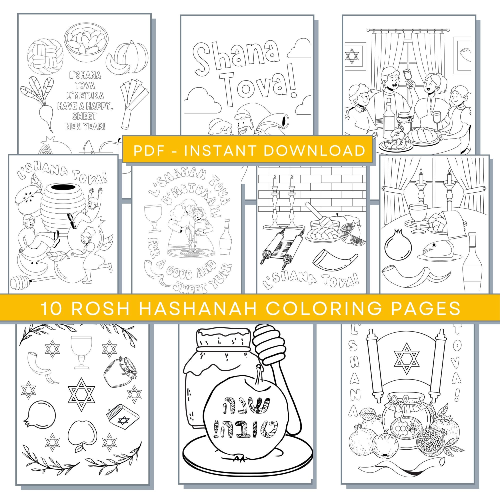 Jewish Holiday Coloring Pages, Purim Coloring Pages, Hanukah Coloring ...