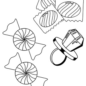 Candy Coloring Pages, Printable Candy Coloring Sheets, Lollipops ...