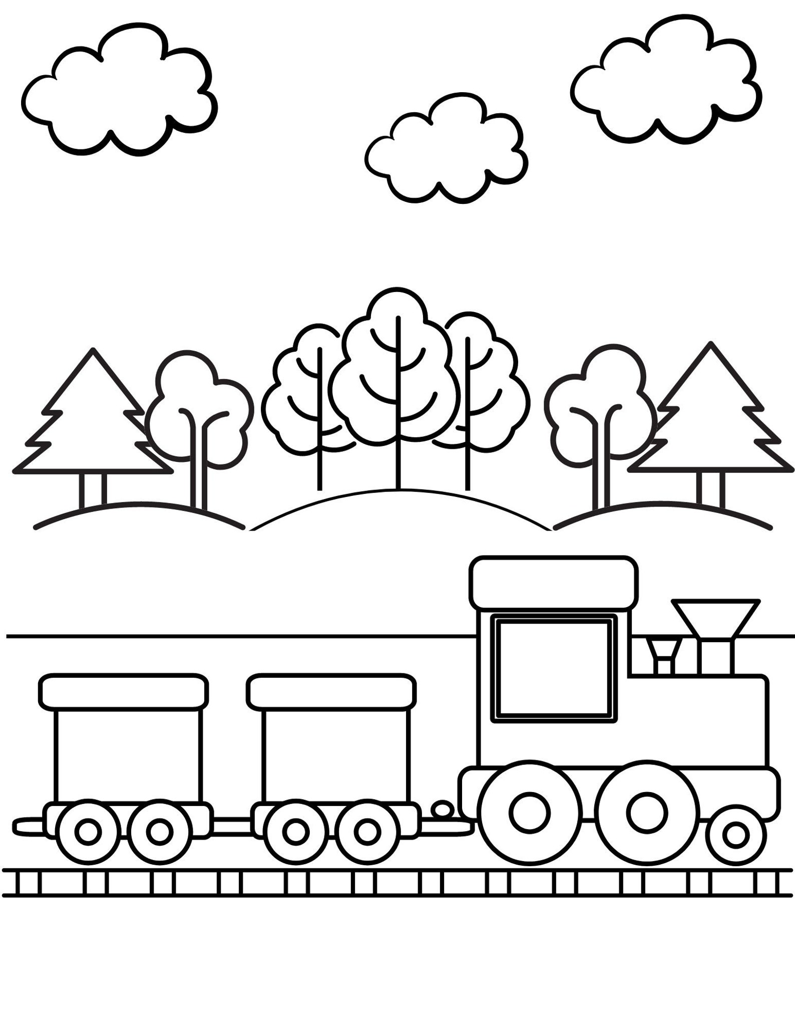 Trains Coloring Pages, Boys Coloring, Trains PDF, Trains Printables ...