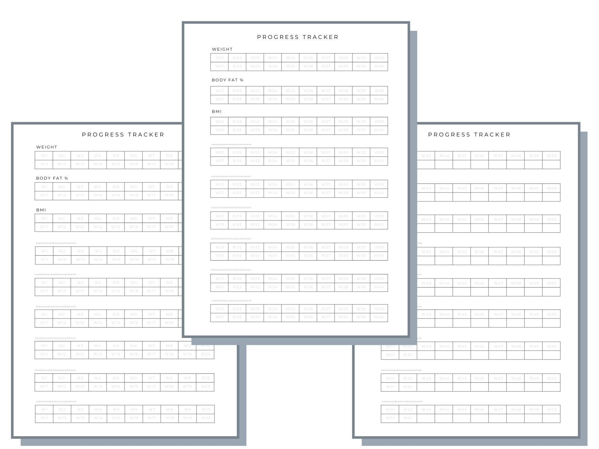 Workout Planner, 10 Page Fitness Planner, Health Planner, Fitness ...