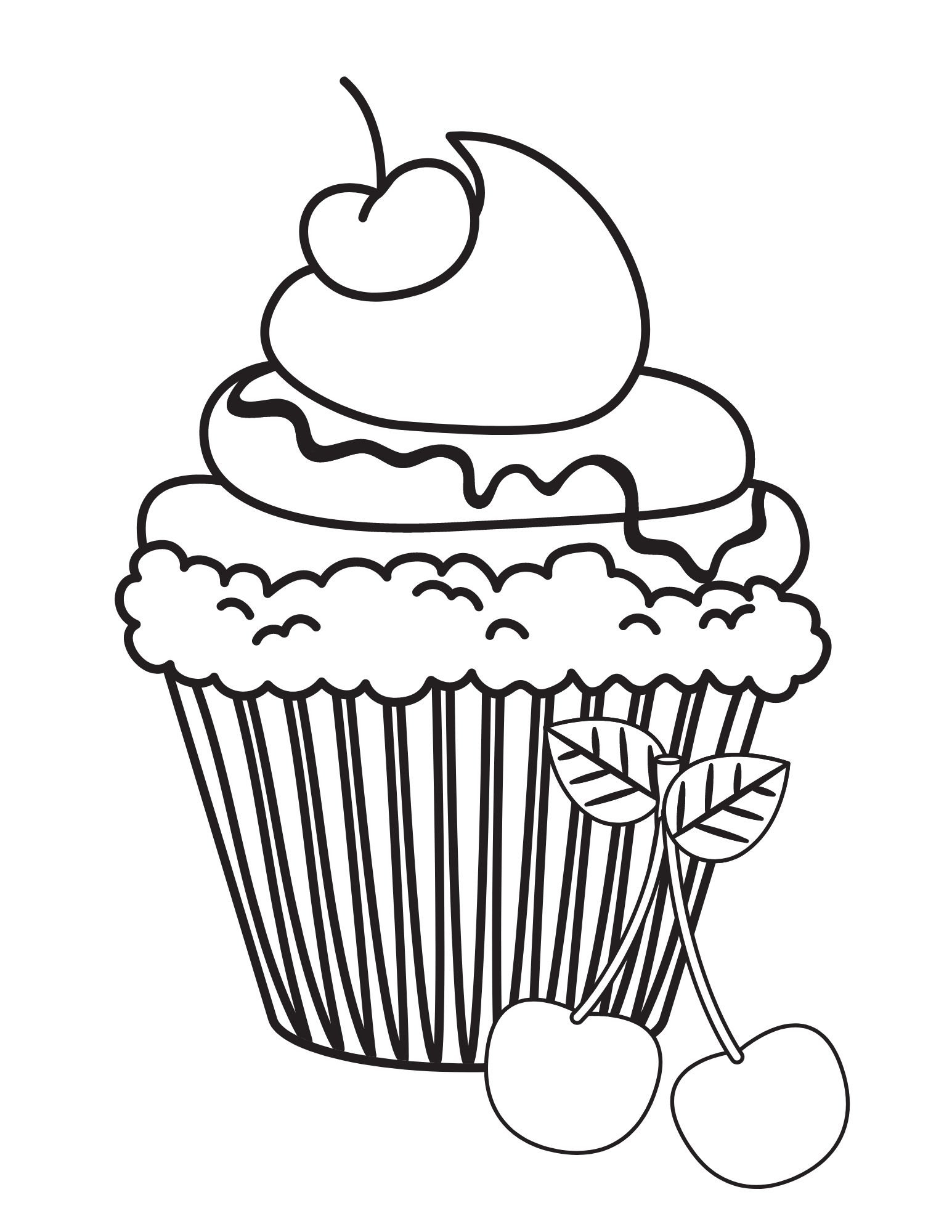 Sweets Coloring Pages for Kids, Sweets Printable, Coloring Pages of Ice ...