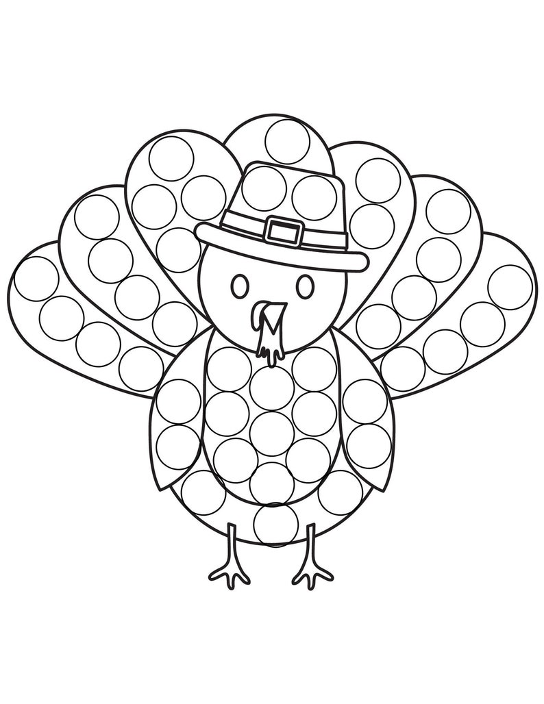 Animals Dot Marker Coloring Pages, Animals Dot Marker Printables ...