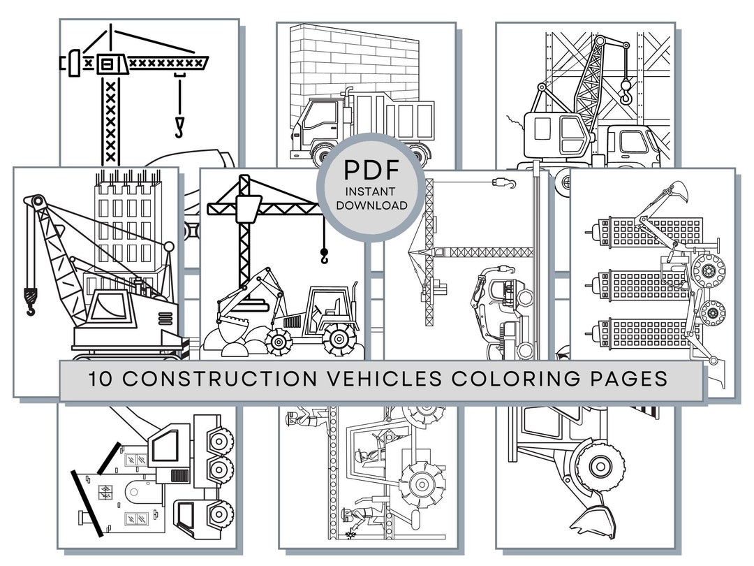 Constructions Vehicles Coloring Pages, Boys Coloring, Trucks Printables ...