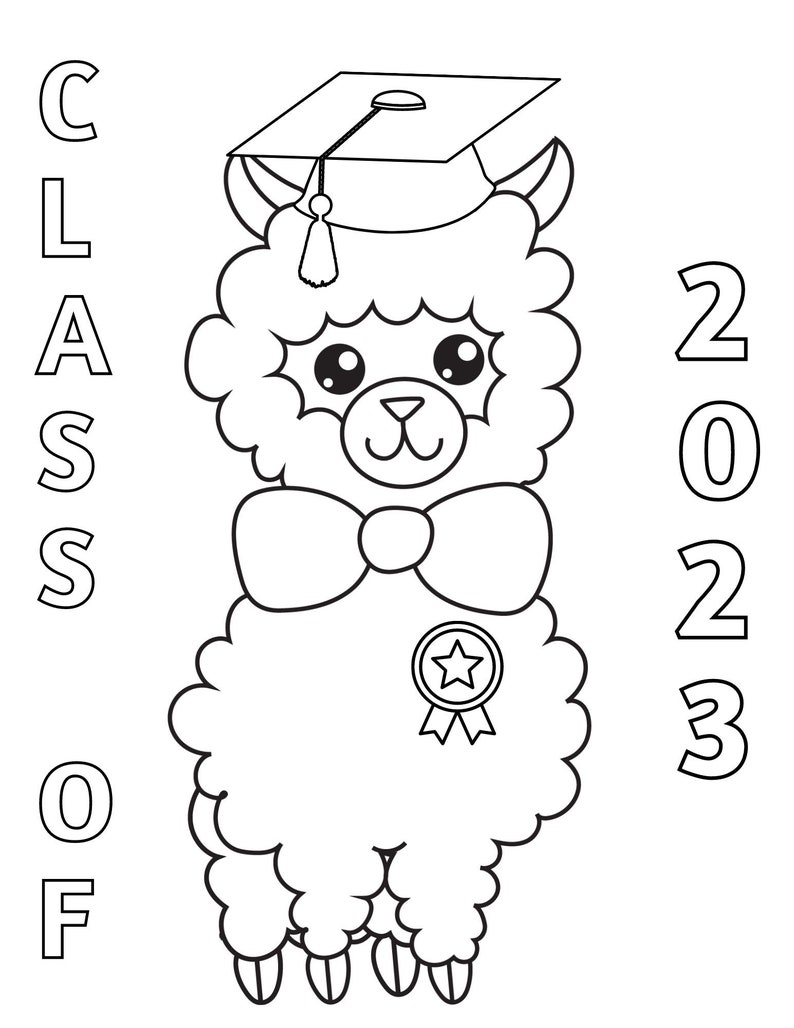 Graduation Coloring Pages Graduation PDF Graduation - Etsy