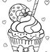 Cupcakes Coloring Pages, Sweets Printables, Cupcake Coloring, Sweets ...