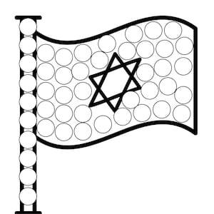 Hanukkah Dot Marker Coloring Pages, Hanukkah Do a Dot, Jewish Coloring ...