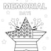 Memorial Day Coloring Page, Memorial Day Printables, Memorial Day ...