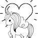 Unicorn Valentine's Day Coloring Pages, Valentines Printables ...