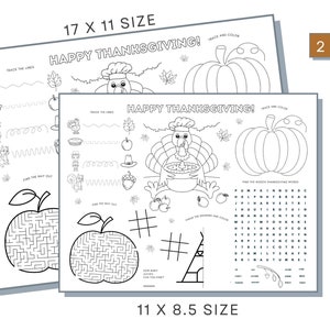 Thanksgiving Placemat, Thanksgiving Coloring Pages, Thanksgiving ...