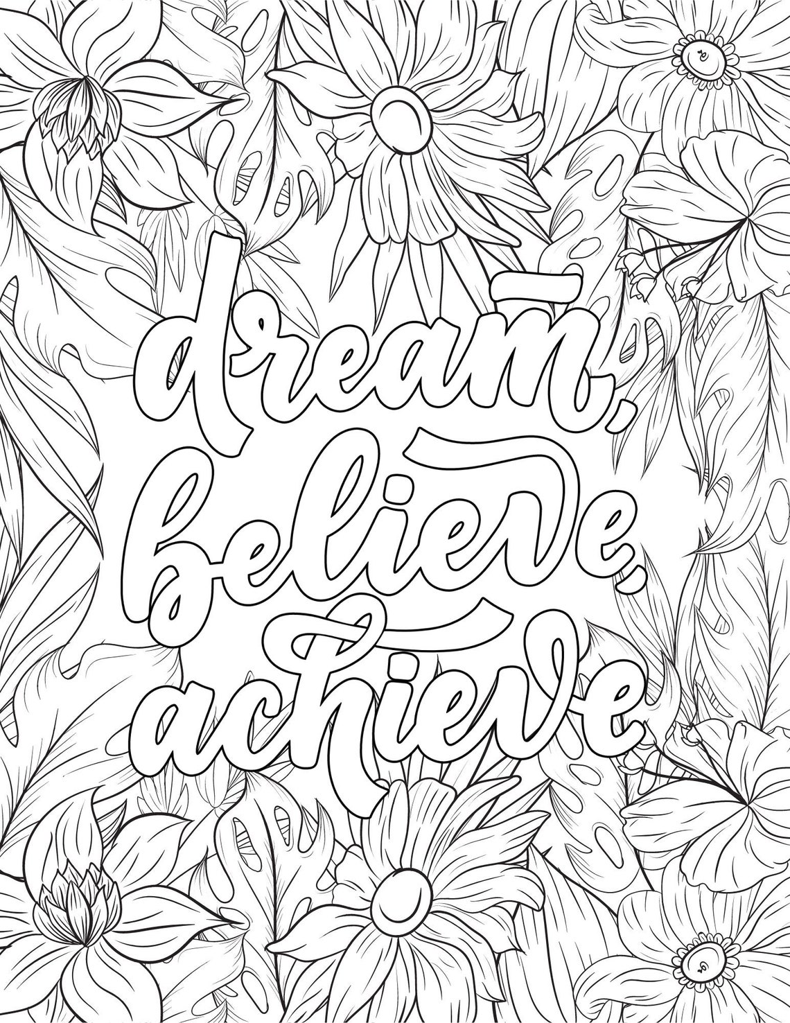Inspirational Quotes Coloring Pages, Inspirational Quotes PDF ...