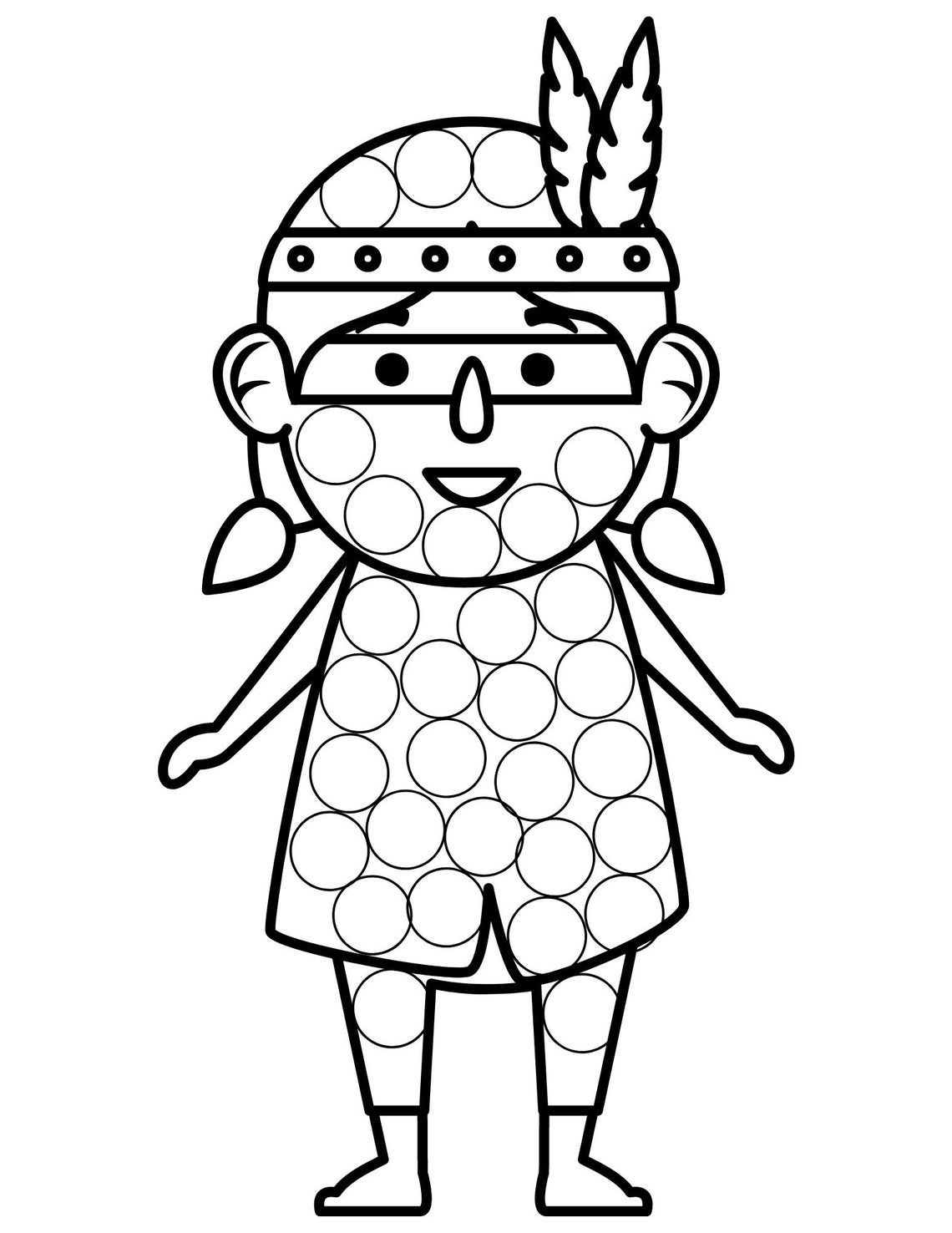 Thanksgiving Dot Marker Coloring Pages, Thanksgiving PDF Thanksgiving ...