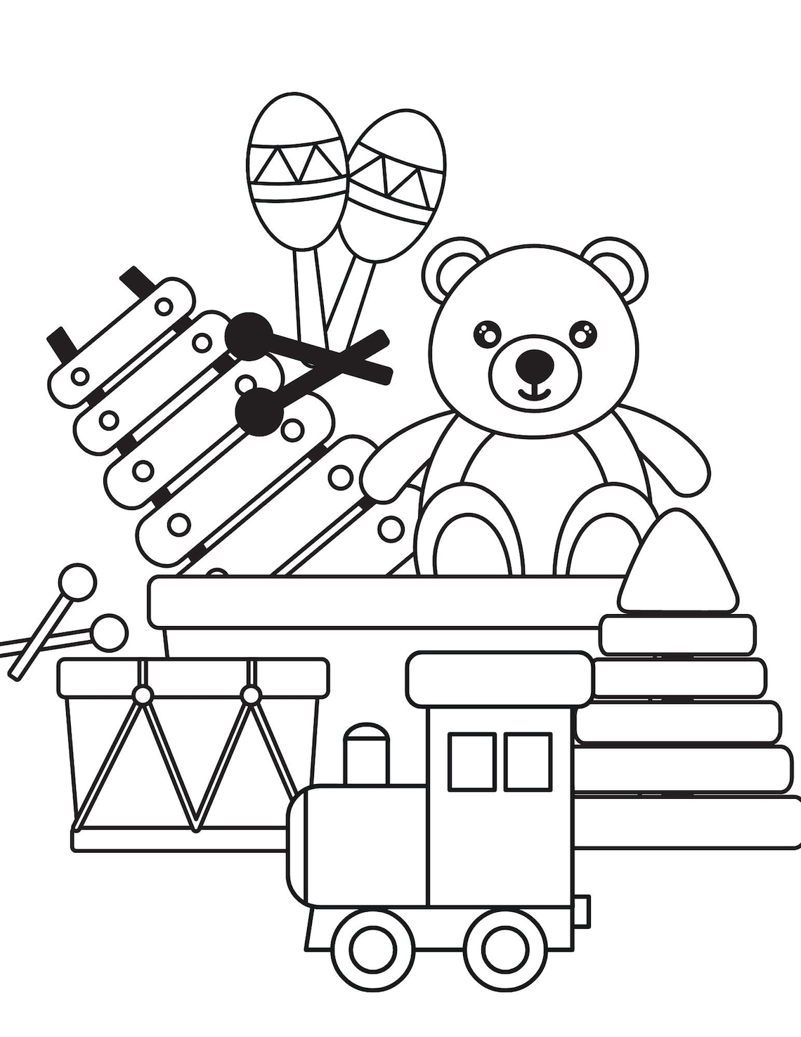 Toys Coloring Pages, Toys PDF, Toys Printables, Toys Coloring Pages ...