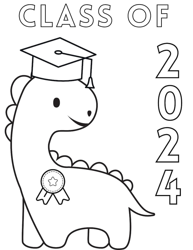 Graduation Coloring Pages, Graduation PDF, Graduation Printables ...