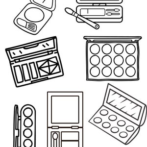 Make up Coloring Pages for Kids, Make up Printables, Make up Day Sheet ...