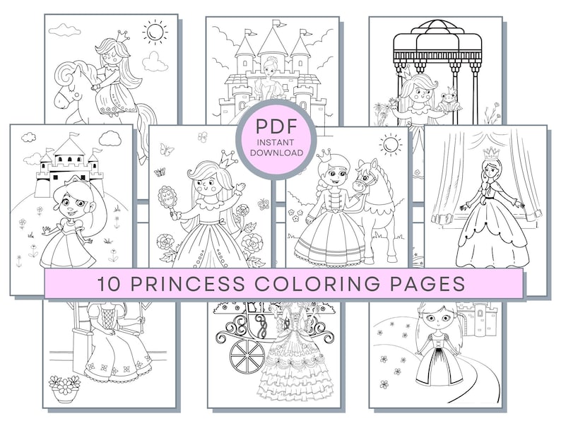 Girls Coloring Pages, 40 Girls Pages, Girls Printables, Girls Coloring ...