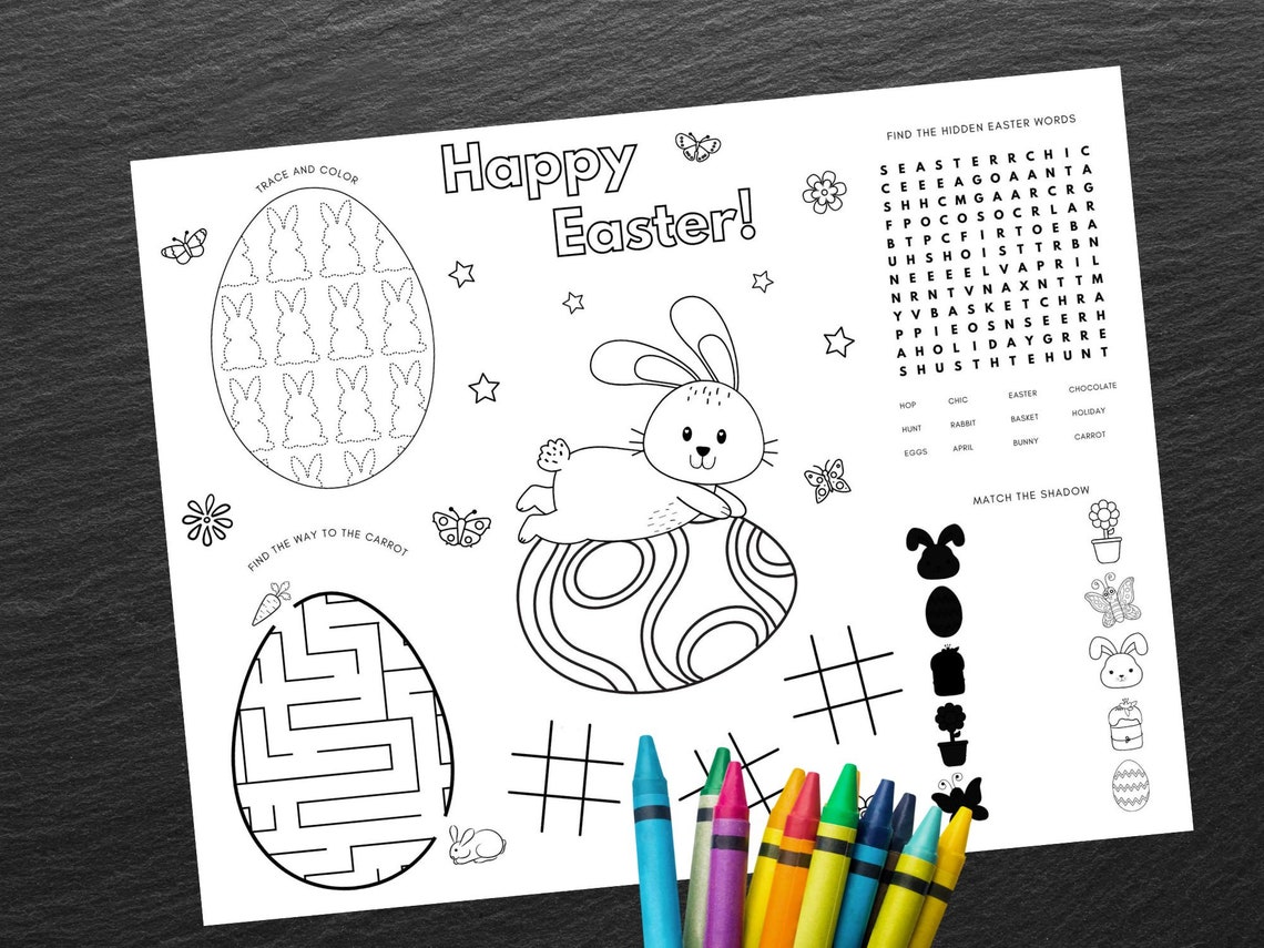 Easter Placemat, Easter Coloring Pages, Easter Printables, Good Friday ...
