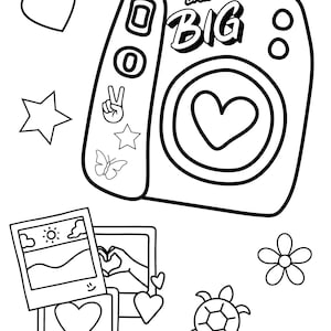 VSCO Girl Coloring Pages, Teens Coloring Pages, VSCO Aesthetic Coloring ...