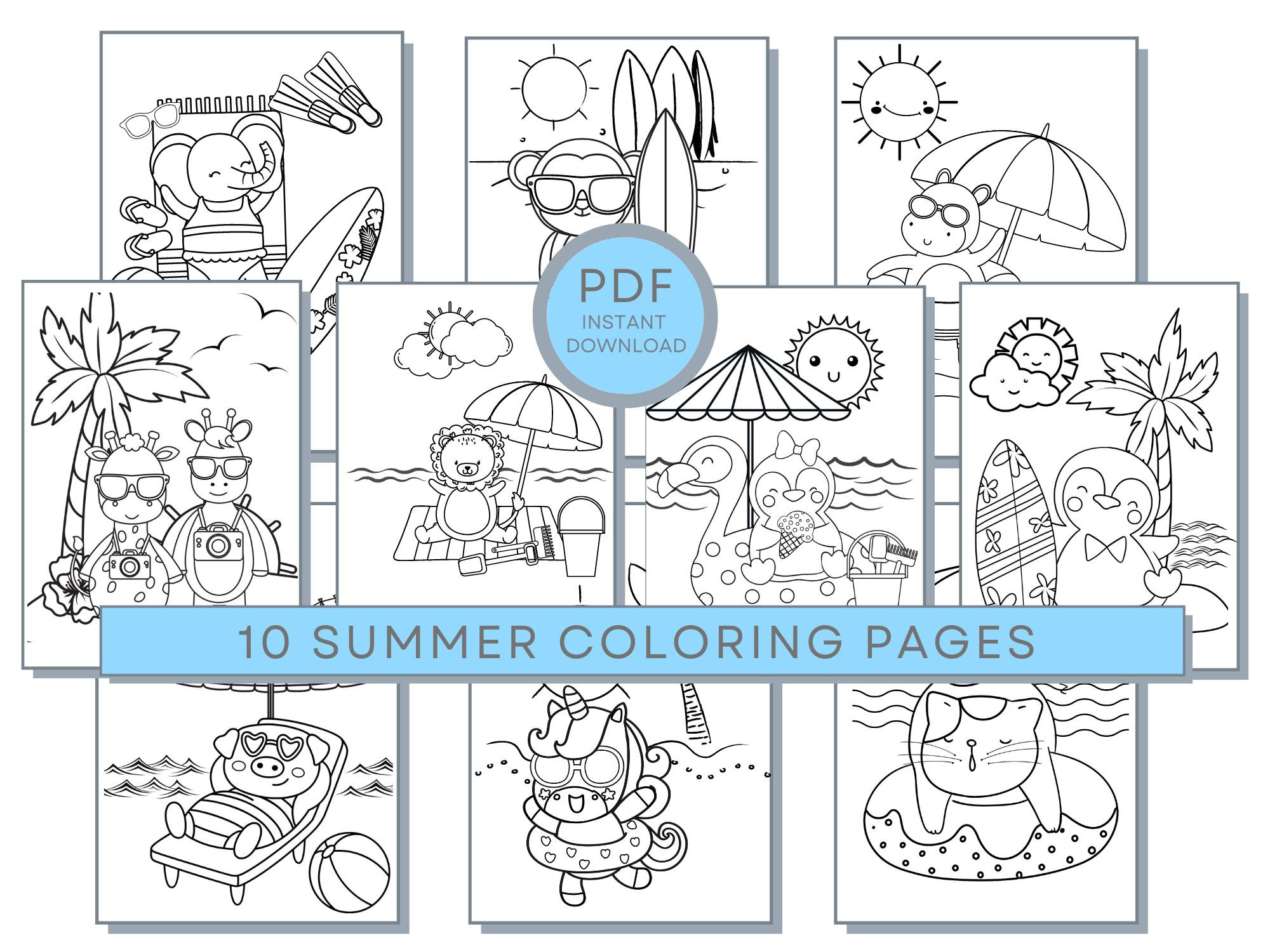 Seasons Coloring Pages, Summer Coloring Pages, Spring Coloring Pages ...