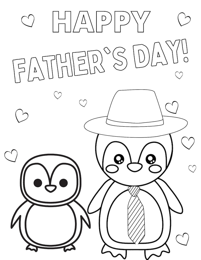 Father's Day Coloring Page, Father's Day Printables, Father's Day ...