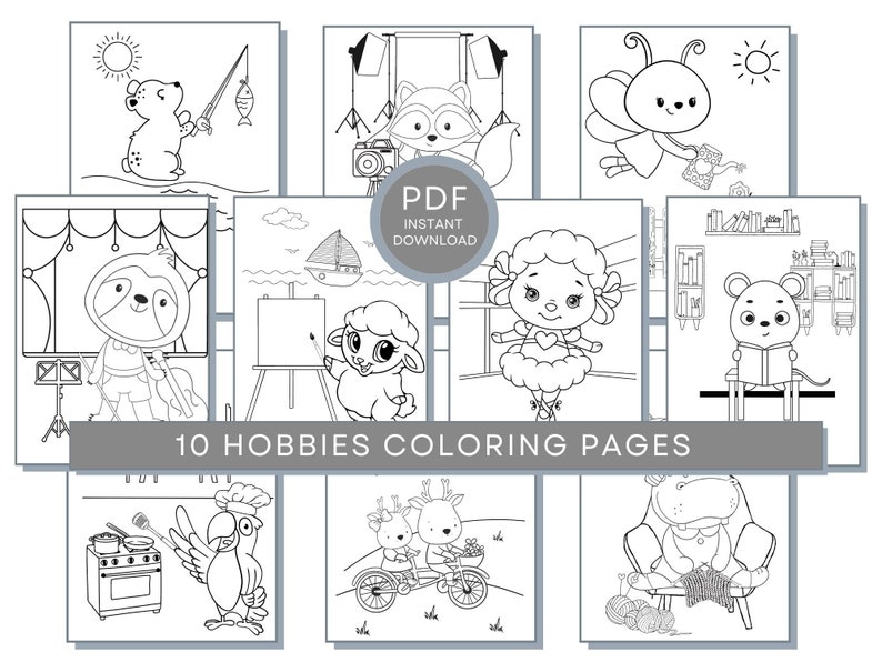 Hobbies Coloring Pages, Jobs Coloring Pages, Habbits Coloring Pages ...
