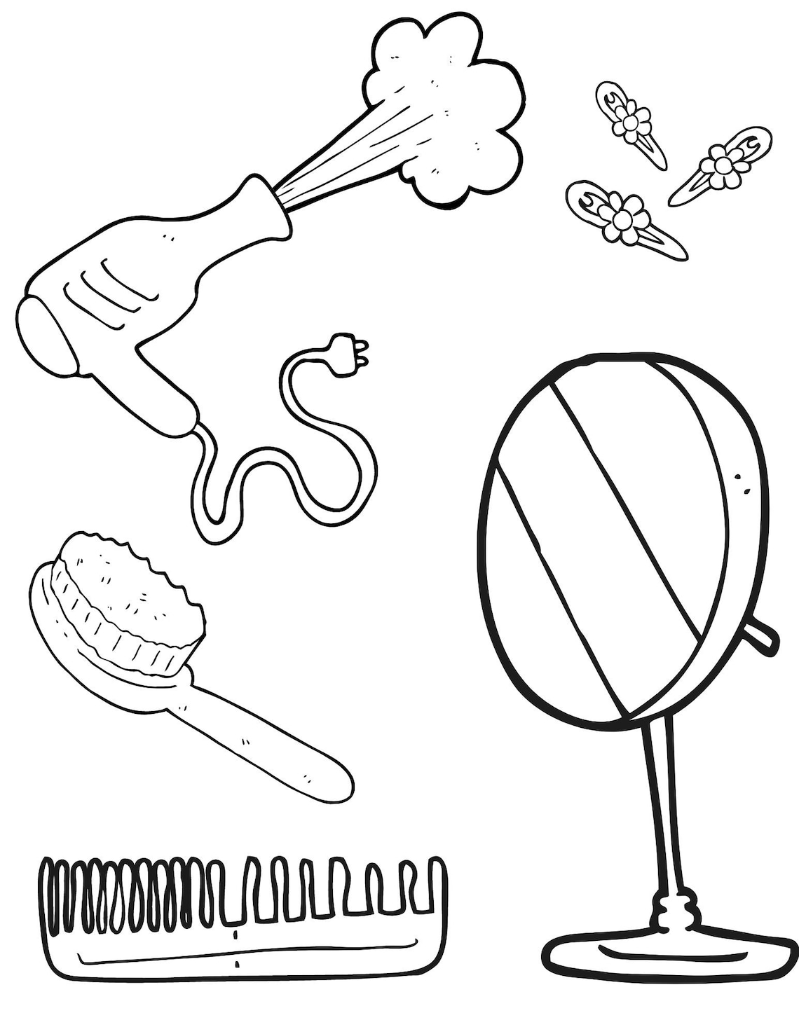 Make up Coloring Pages for Kids, Make up Printables, Make up Day Sheet ...
